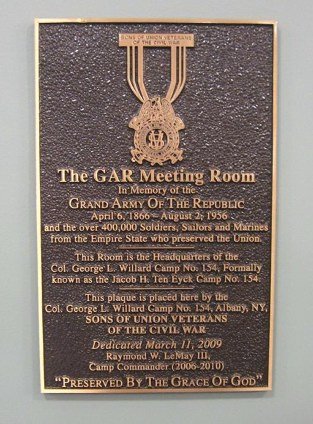 Camp Headquarters-GAR Room - Col George L Willard Camp 154 NY SUVCW
